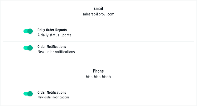 How sales reps can manage text message and email notifications