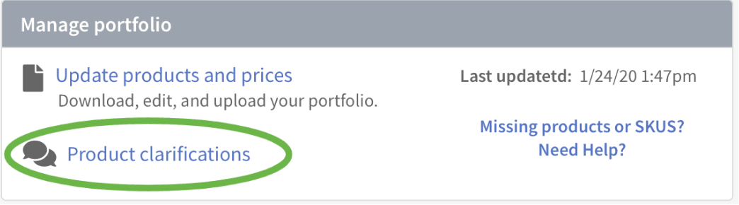 Troubleshooting missing products from my portfolio