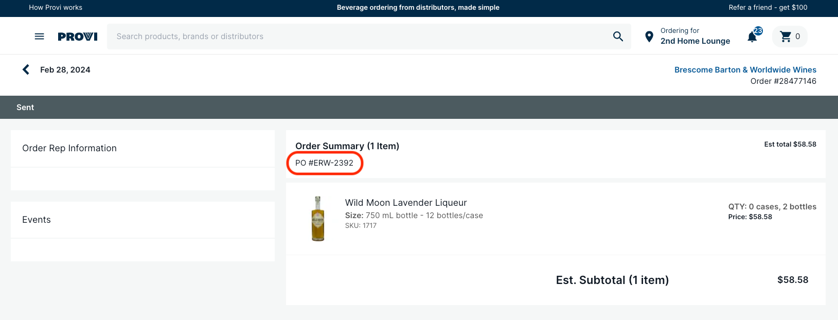 New Product Feature: PO Numbers