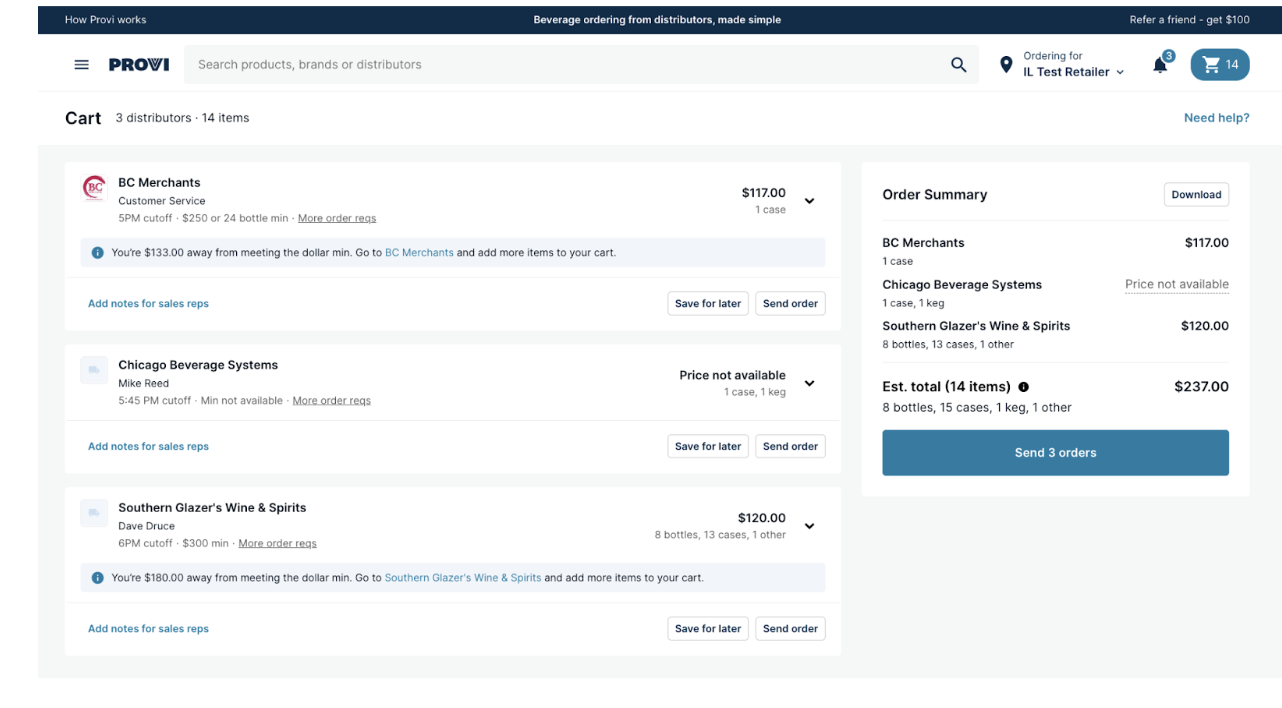 How do Order Minimums work?