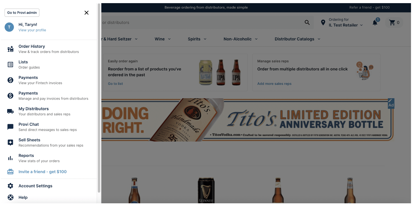 How can I see my order history?