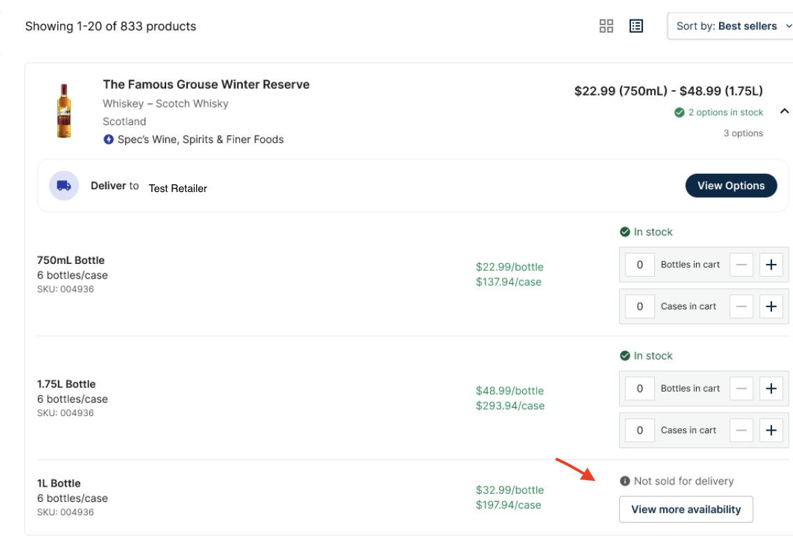 How do I place Spec's delivery and pick up orders on Provi?