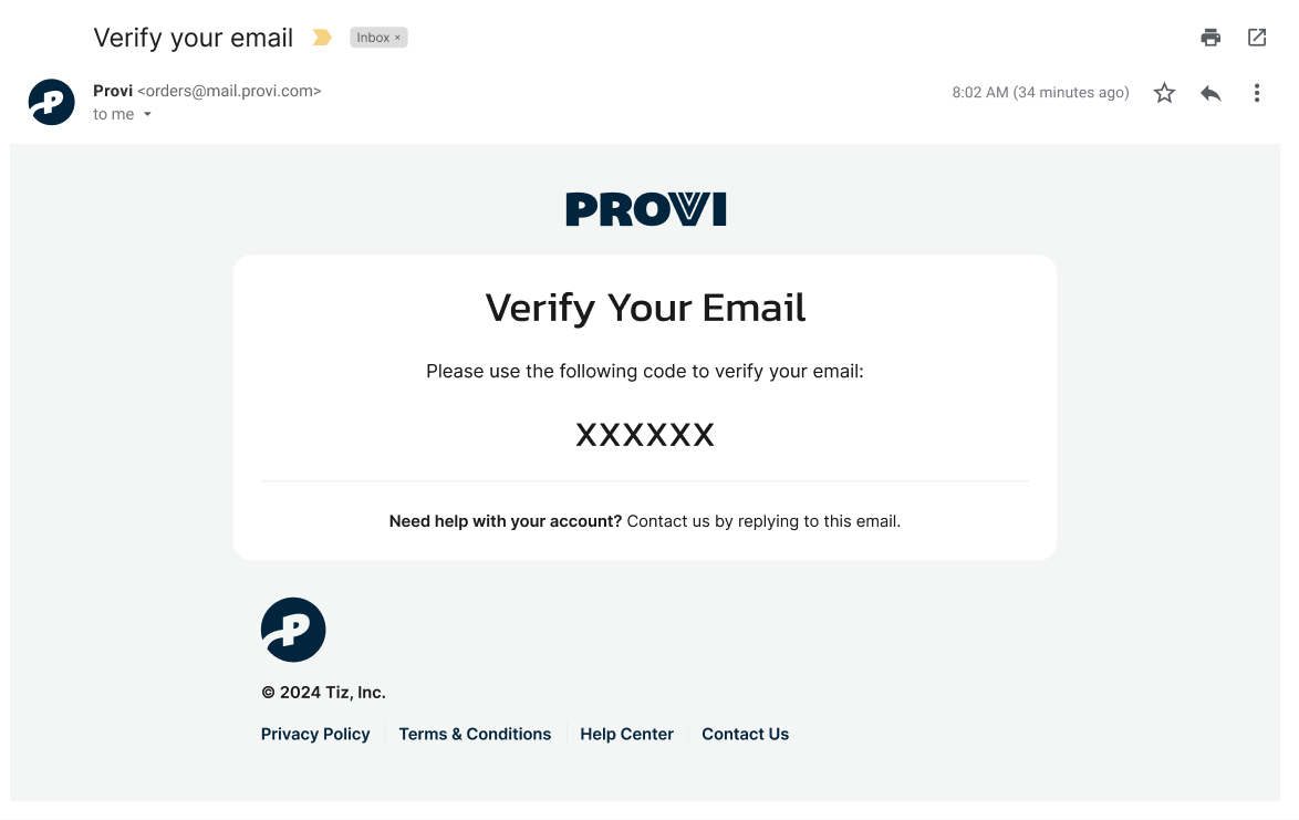 How do I sign up and log in to Provi?